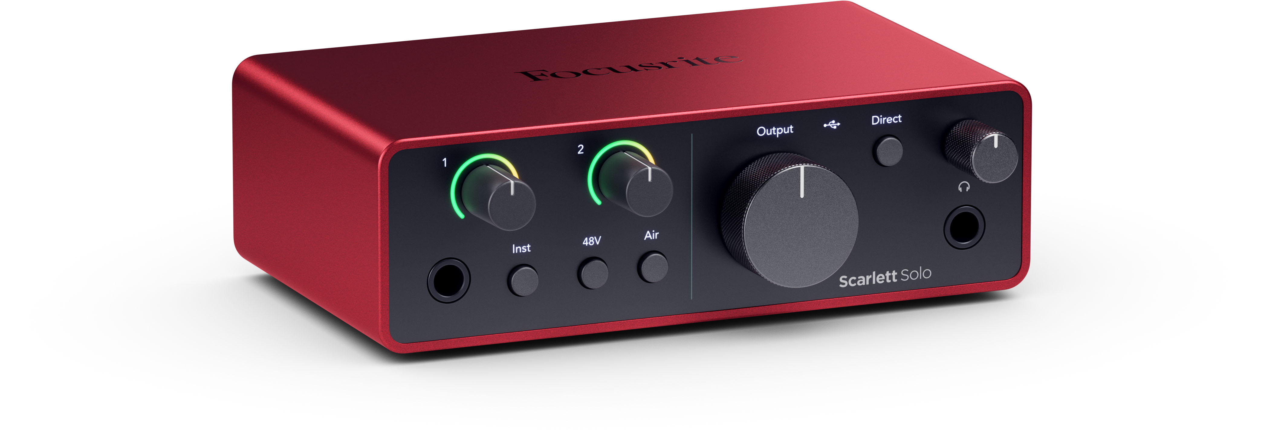 Focusrite offers the 4th-Gen Scarlett Solo, 2i2 and 4i4